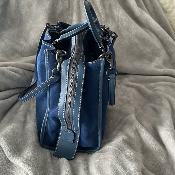 Coach | Bags | Nwt Coach 941 Rogue 36 In Blue Suede | Poshmark